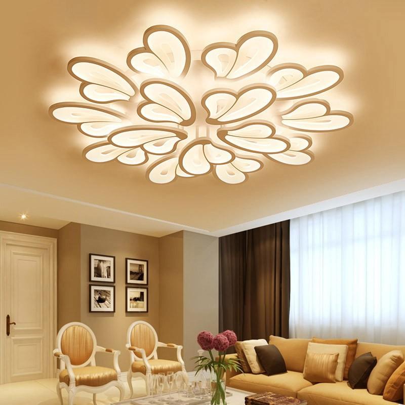 Lampu Siling LED, Gaya Moden, Candelier Bunga Nordic, Lampu Siling ...