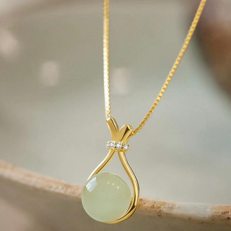Kalung Loket Jed Hijau Muda, Bahan Keluli Tahan Karat, Untuk - TikTok ...