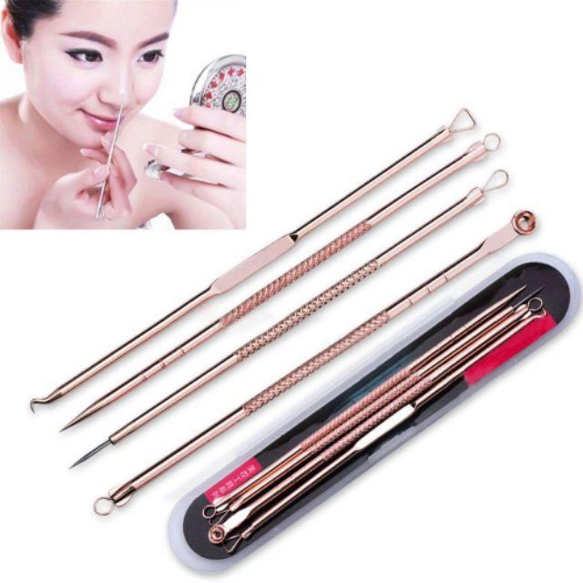 4 Pcs Set Acne Blackhead Removal Needles Stainless Pimple Spot - TikTok ...