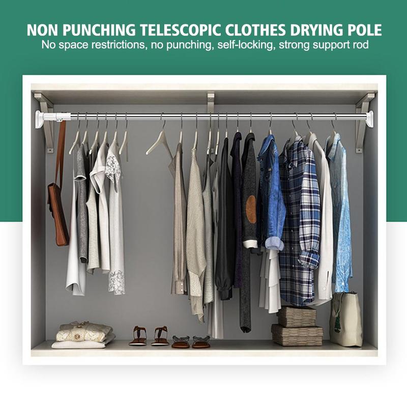 Non Perforated Telescopic Pole, Stainless Steel Clothes Drying - TikTok ...