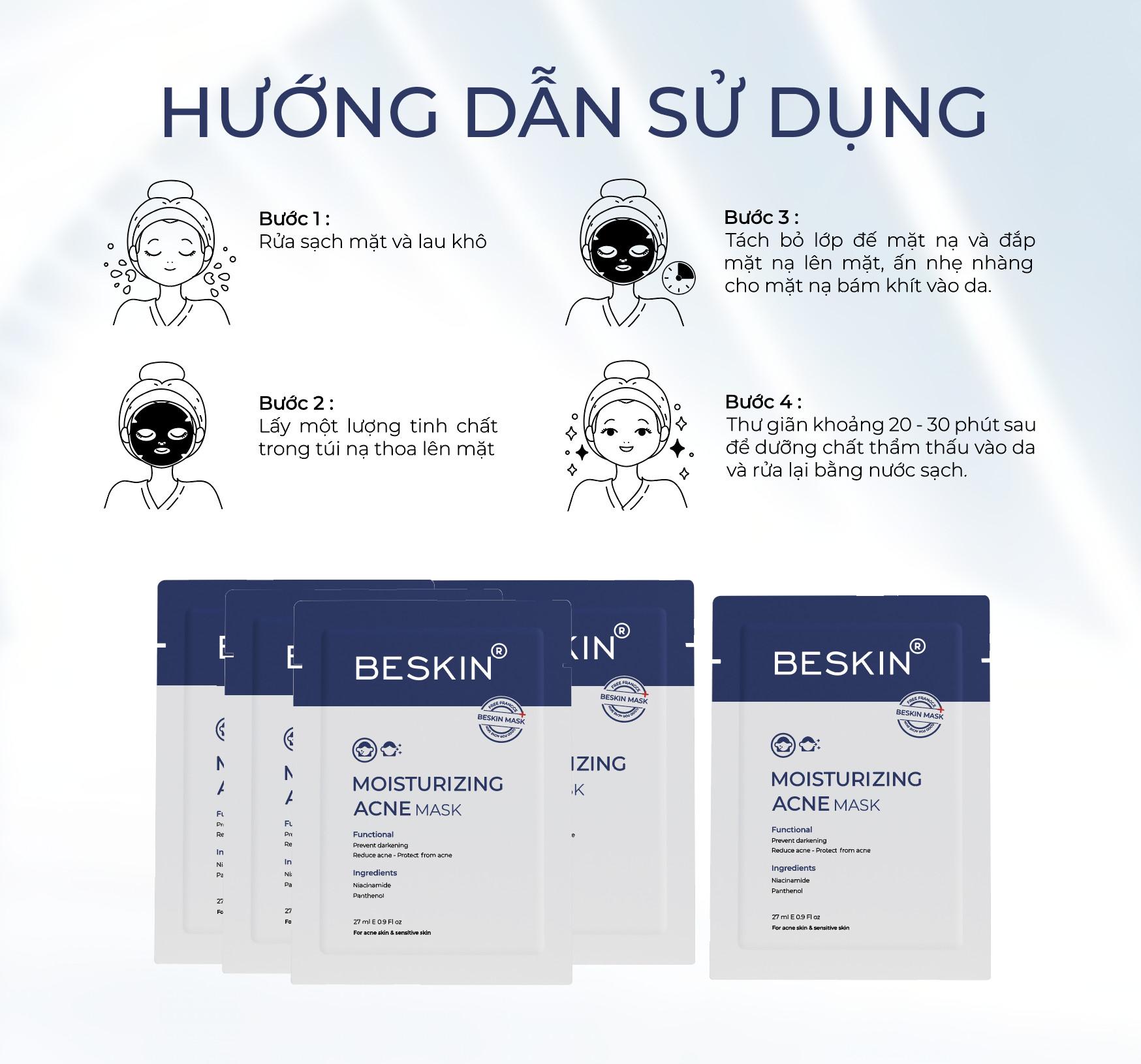 MẶT NẠ CHO DA DẦU MỤN BESKIN - Set 5 miếng, 10 miếng - BESKIN.VN – MỸ ...