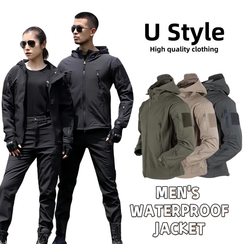 Jaket Kalis Air Bahan Kulit Hiu Soft Shell, Jaket Taktikal Anti ...