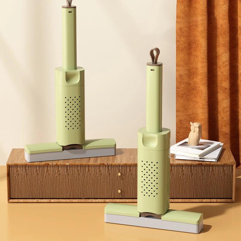 Mini Mop Powerful Squeeze Mini Mop Folding Home Cleaning Mop - TikTok ...