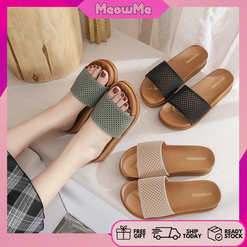 Women Sandal Flat Heel Selipar Perempuan MTT-25 - TikTok Shop Malaysia