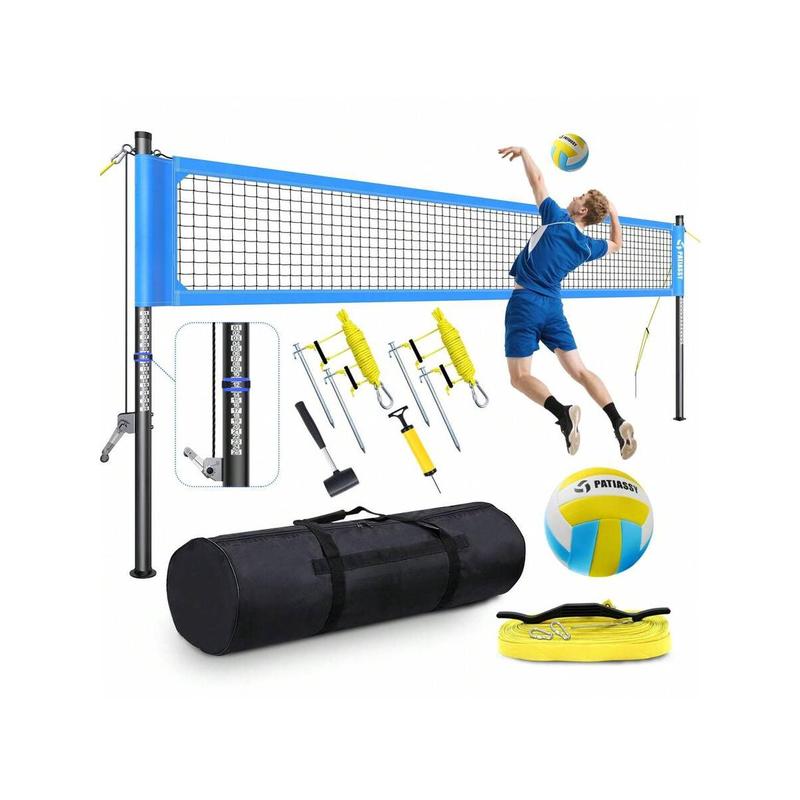 Portable Professional Outdoor Volleyball Net Set With Adjustable Height ...