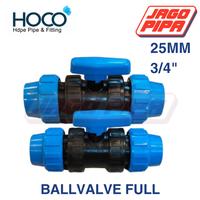 Promo HOCO HDPE Ball Valve 25 mm Polos 3/4 Inch HQ Stop Kran Ballvalve ...
