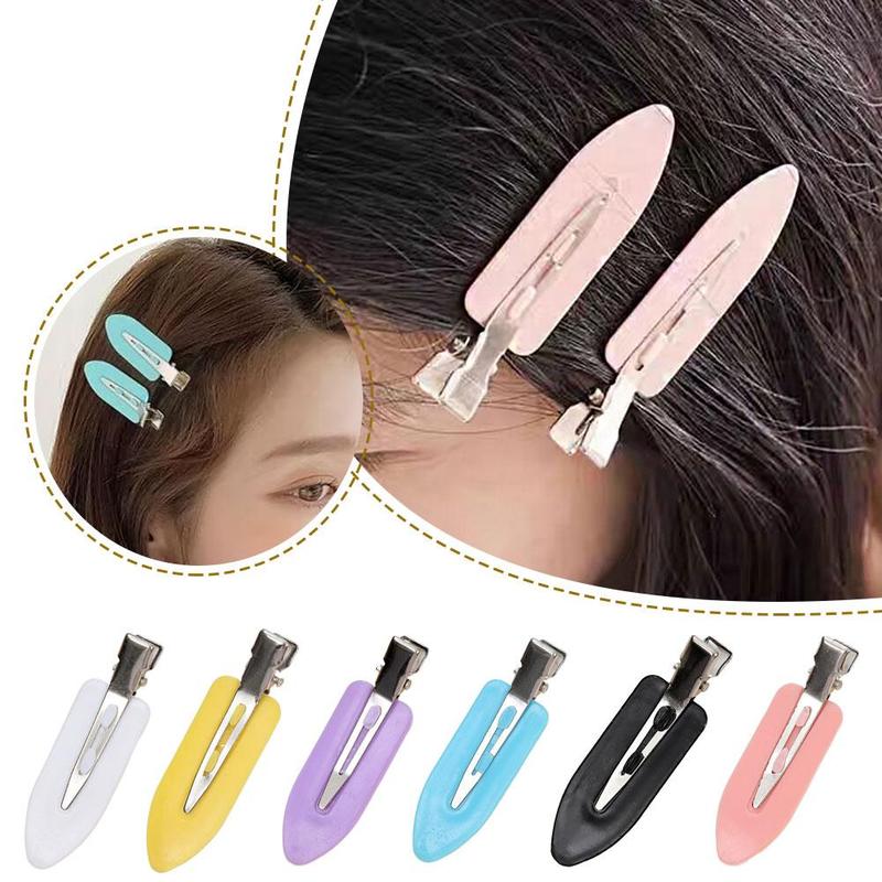1/4/6pcs No Bend Seamless Hair Clips Side Bangs Barrette Makeup ...