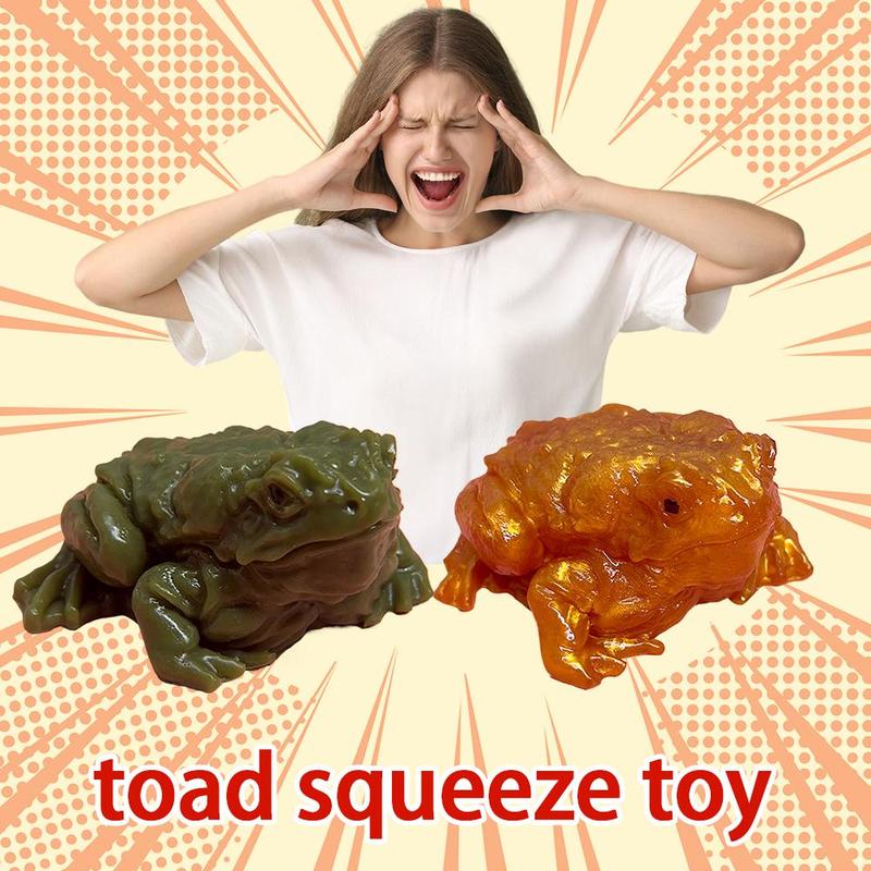 Simulation Frog Squeeze Stress Relief Toy Funny Play Pranks Scary ...