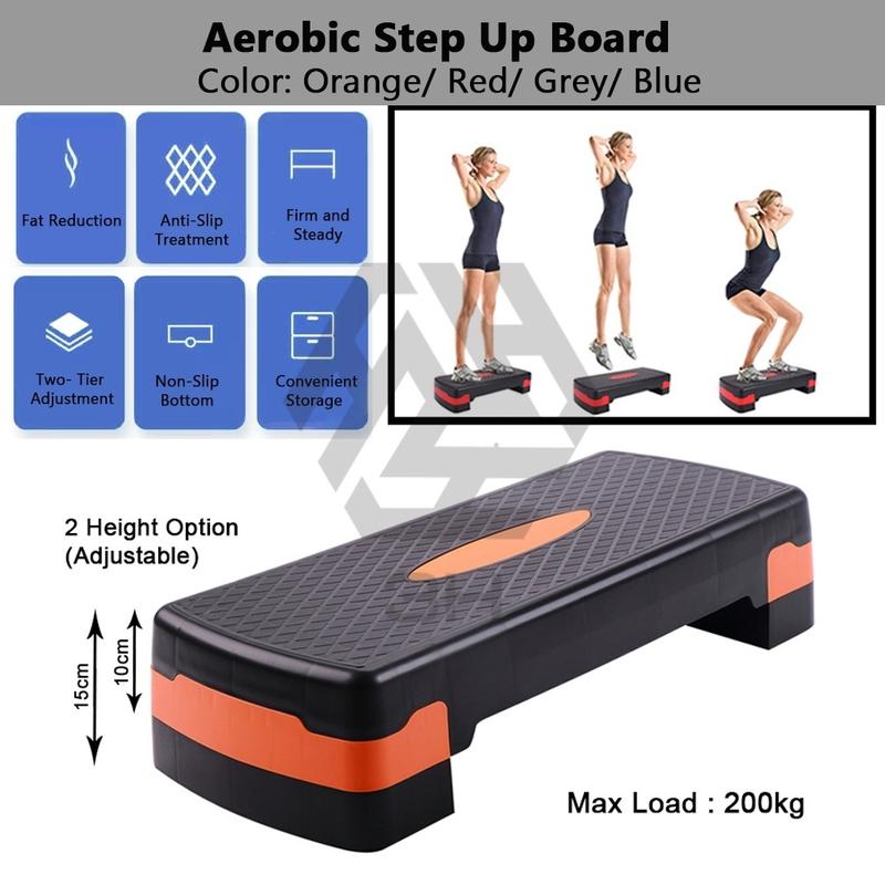 3H Adjustable Non-Slip Aerobic Step Up Board Stepper Fitness - TikTok ...