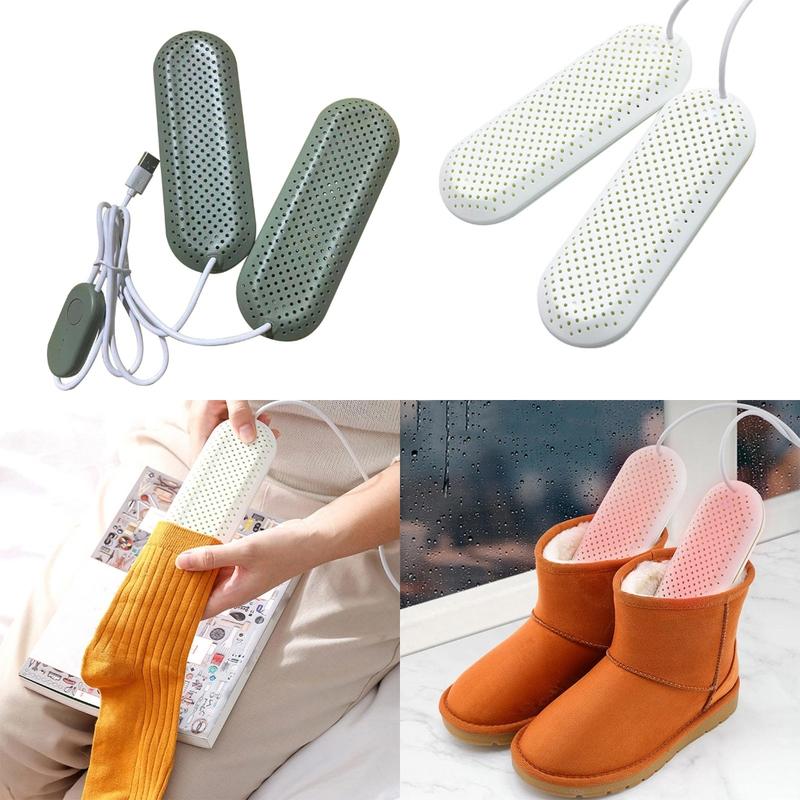 Portable USB Shoes Dryer Electric Heating Foot Warmers Deodorant ...