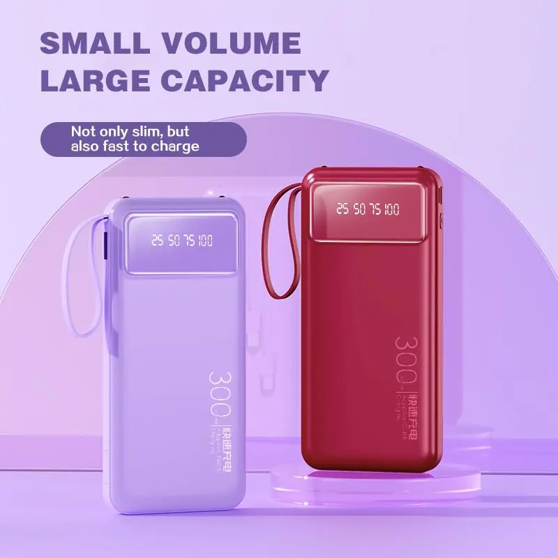 50000mAh PD Fast Charge Powerbank Full Capacity 4 USB Charge Ports ...