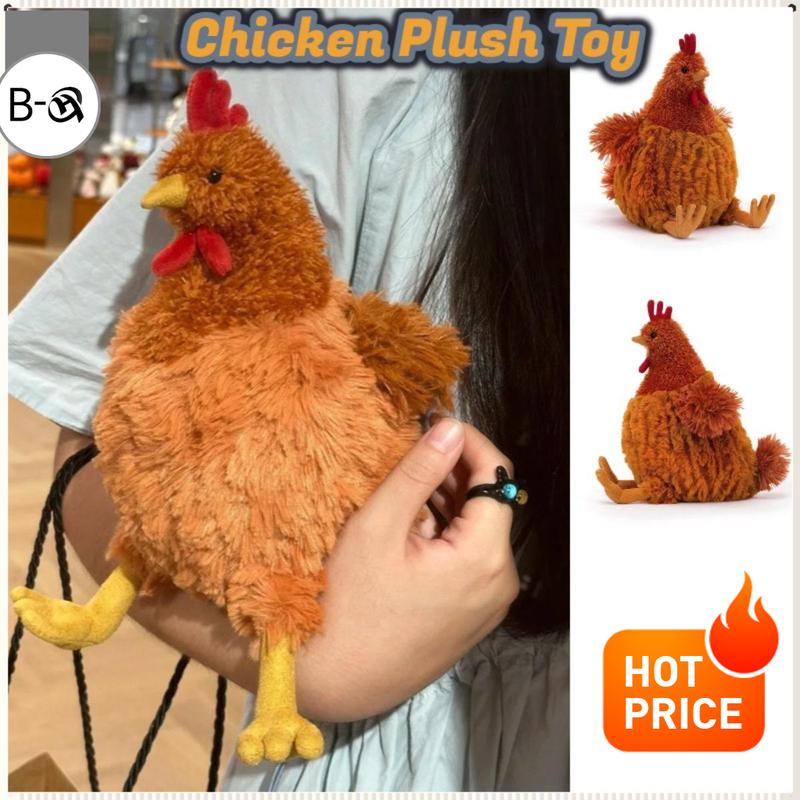 B-HQ Mainan Mewah Ayam Simulasi, Anak Patung Haiwan Boneka, Anak ...
