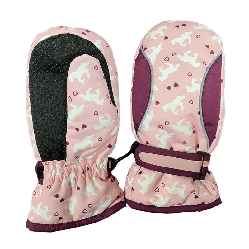 Kids Girls Boys Mittens Children Ski Gloves Thick Warm for Pony ...