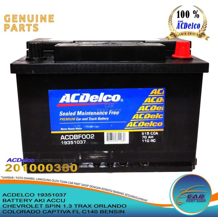 Jual BATTERY AKI ACCU SPIN 1.3 TRAX ORLANDO COLORADO CAPTIVA FL C140 ...