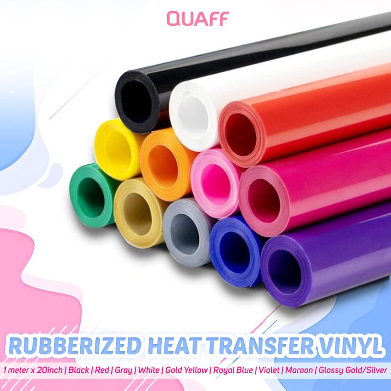 Quaff 20 Inches X 1 Meter Cdp Pvc Rubberize Heat Transfer Cuttable ...