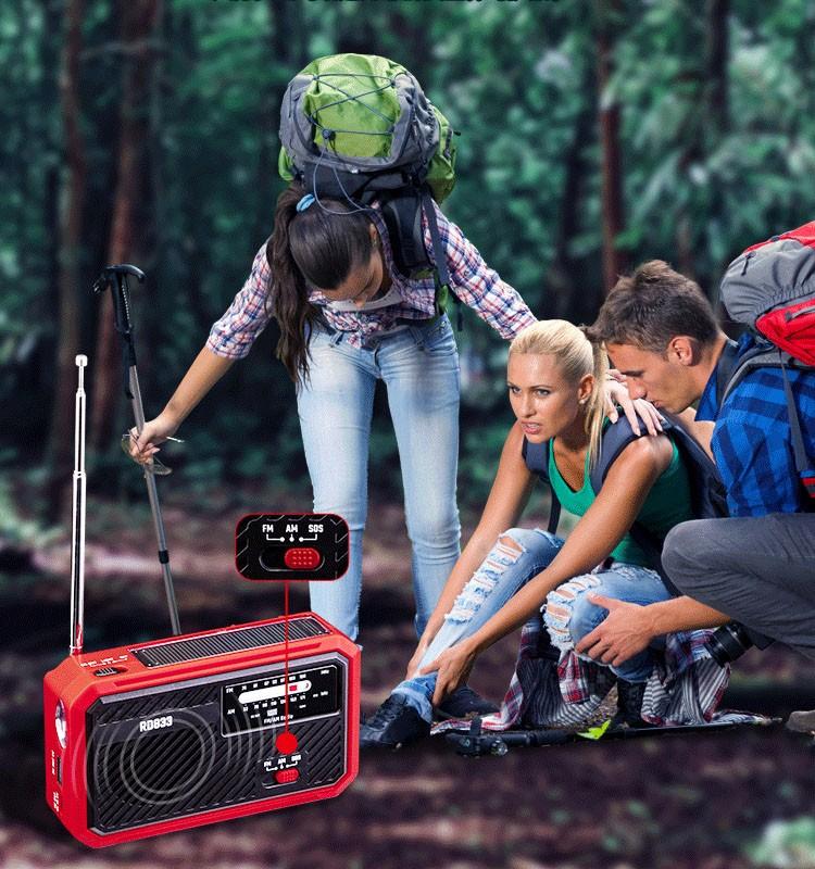Hand Crank Radio with SOS Alarm & LED Flashlight for Outdoor - TikTok ...