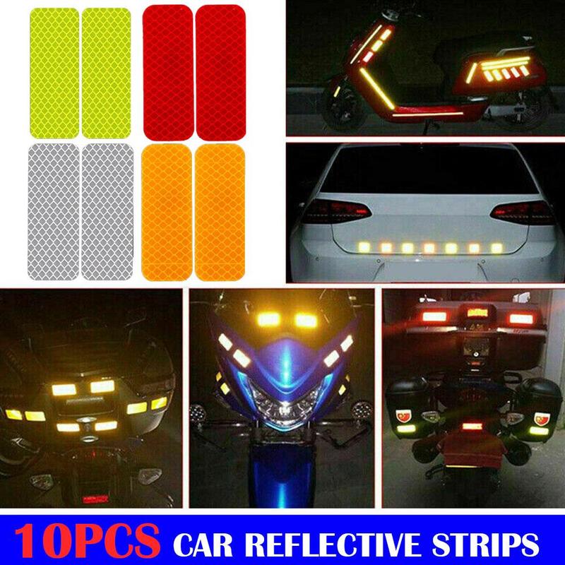 10pcs Reflective Stickers Car Stickers Luminous Car Body Wheel - TikTok ...