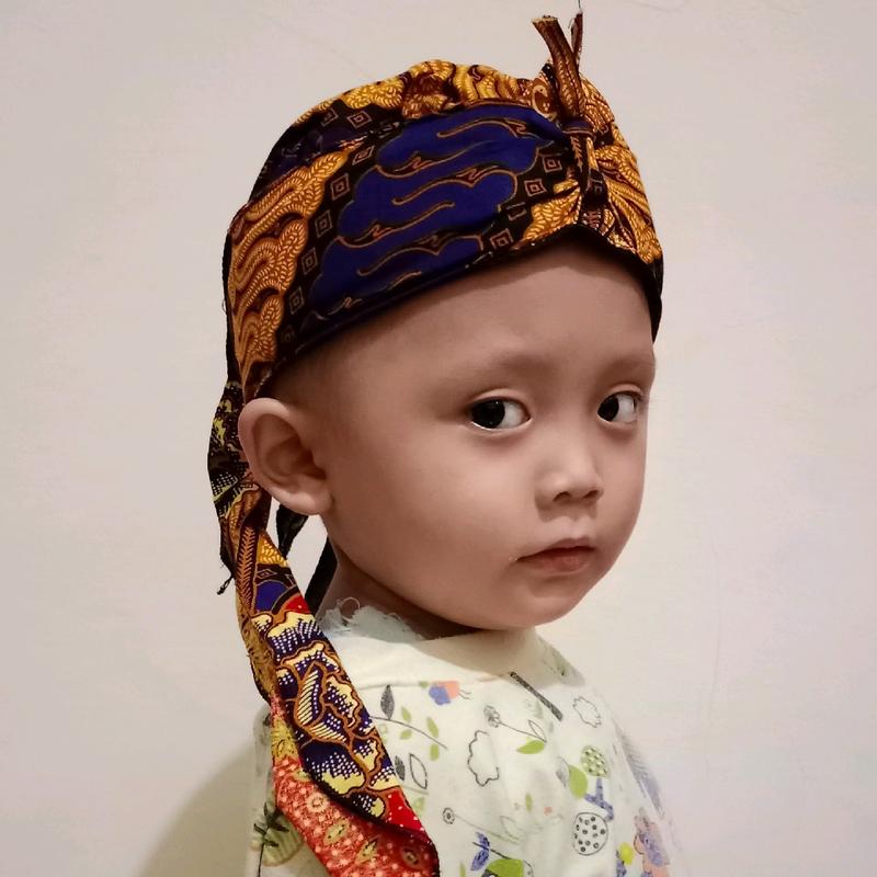 Blangkon ikat kepala anak motif batik - Shop | Tokopedia
