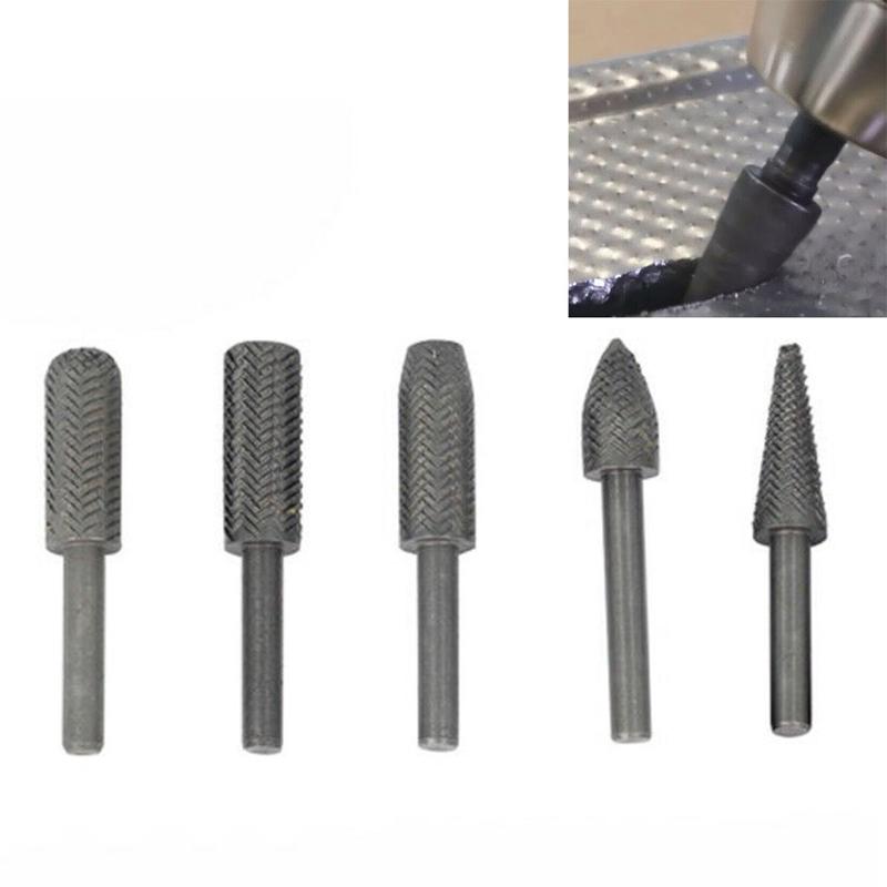 5PCs Metal Cutter Drill Bits Rotary Bits Rasp For Steel Grinding ...