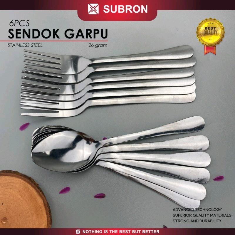 SENDOK MAKAN GARPU STAINLESS SUBRON 1 PACK ISI 12 PCS / 1 LUSIN - Shop ...