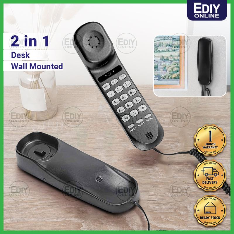 Panaphone Desk & Wall Mounted 2 IN 1 Fixed Line Phone Telephone ...