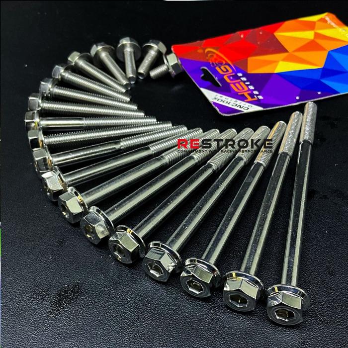 Jual BAUT 10 M6 NEW MODEL 2 KUNCI HEXAGON PROBOLT STAINLESS ORIGINAL ...