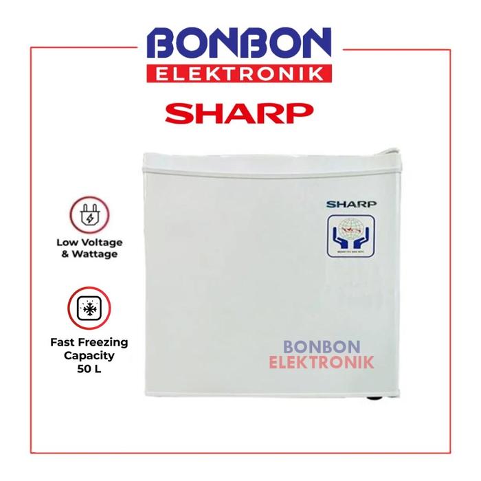 Promo Sharp Kulkas Mini Bar Portable SJ 50 MB XW / SJ 50 MBXW Cicil 0% ...