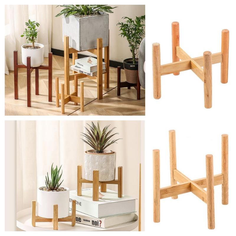 Pemegang Pasu Bunga Kayu Berdiri Lantai, Berkualiti Tinggi, Kaki ...