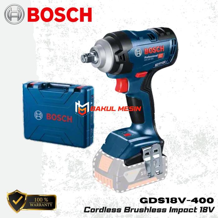 Jual BOSCH GDS 18V-400 Mesin Pembuka Baut Cordless Brushless Impact ...