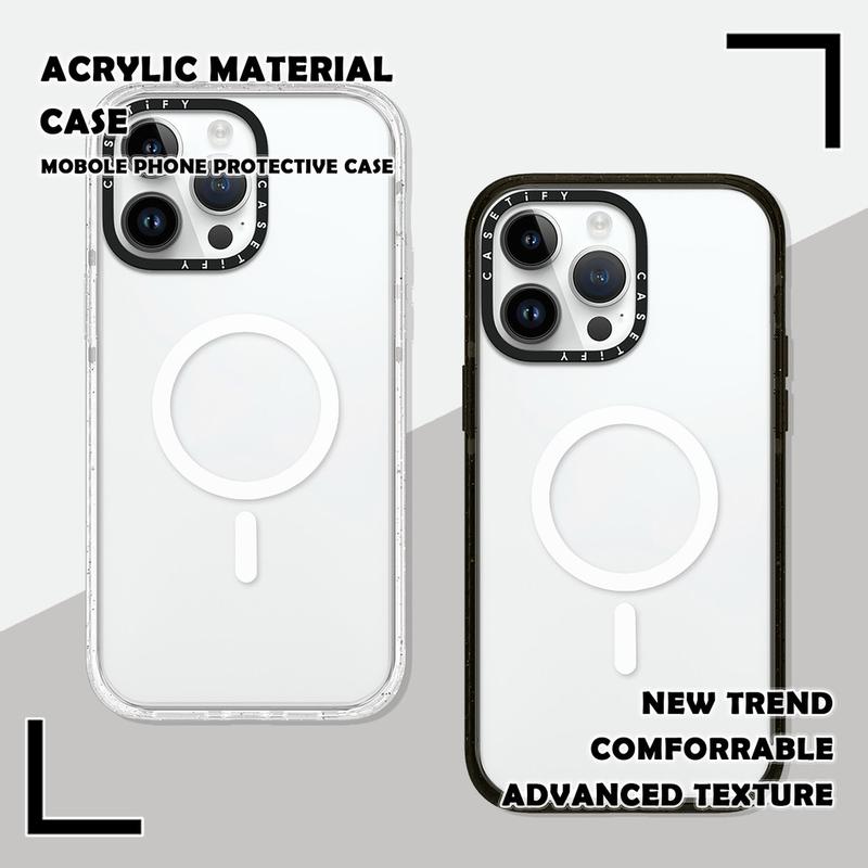 Black White Transparent Casetify acrylic magnetic phone case - TikTok ...