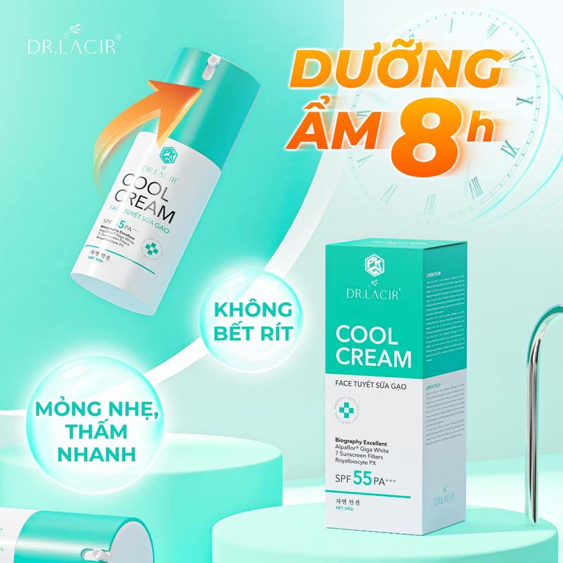 (MẪU MỚI) Kem Chống Nắng Vật Lý Cool Cream Drlacir DR LACIR 50 - TikTok ...