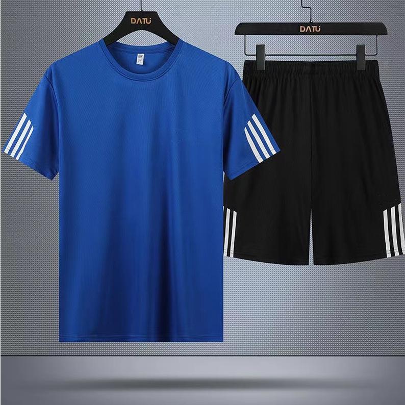 Simple fashion plain short sleeve trend terno T-shirt + shorts - TikTok ...