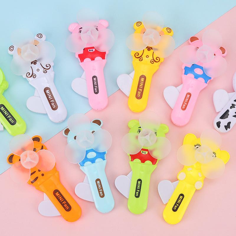 Cartoon Cute Hand Crank Fan Creative Animal Frog Lamb Tiger Hand ...