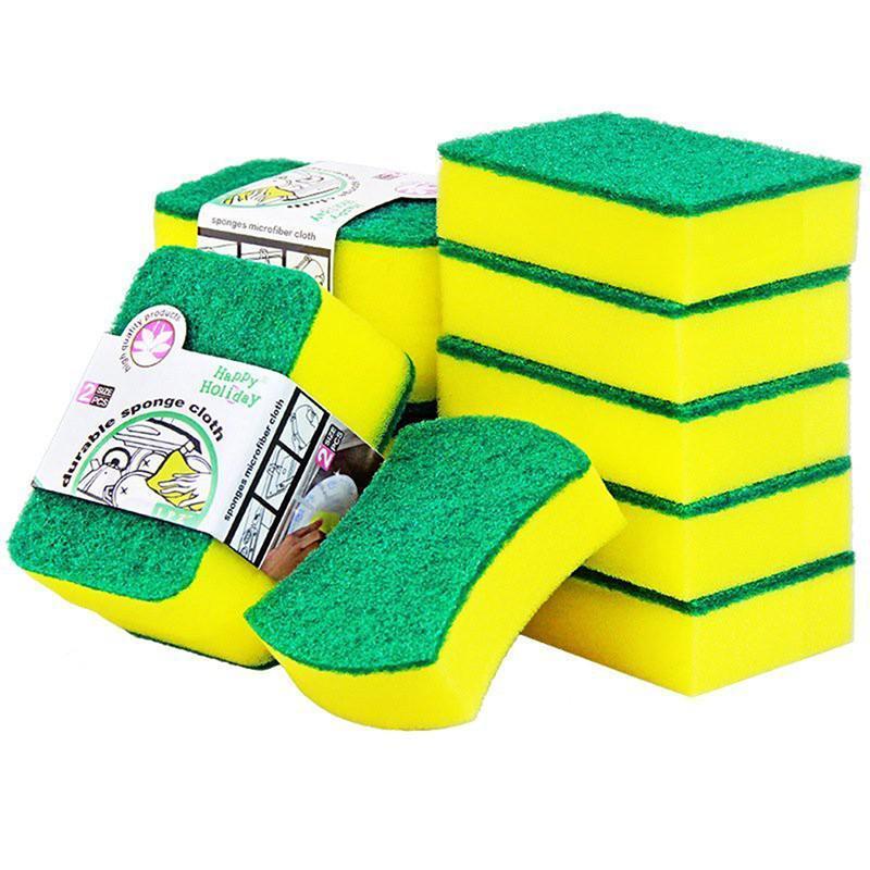 Span Pencuci Pinggan, Hijau dan Kuning, Murah, Bersih dan Berkilat, Pad ...