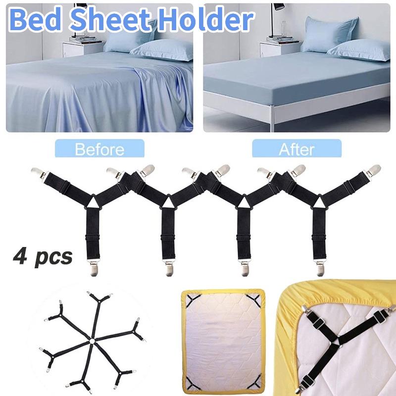 Bed Sheet Clip Holder Fastener Grippers Clips Triangle Bed Sheet ...