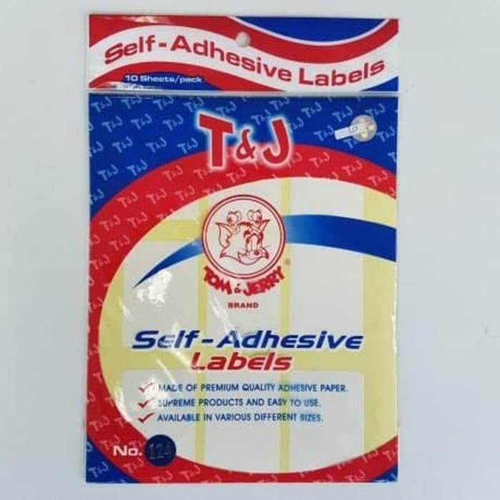 Jual Label T&J 124, 125, 126, 127, 129/Label TJ/Label Tom/Stiker ...