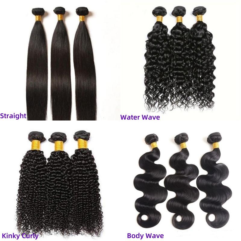 50g/Bundle 100% Human Hair Extension Natural Straight Wavy Curly ...