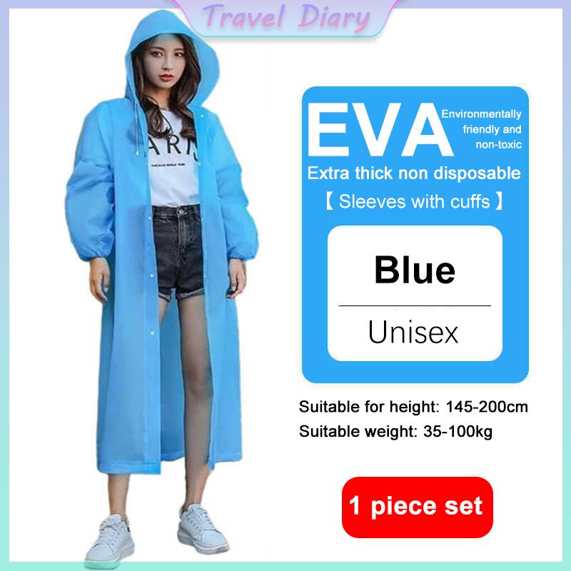 Women Men Outdoor Waterproof Jacket Thick PVC Raincoat Rain - TikTok ...