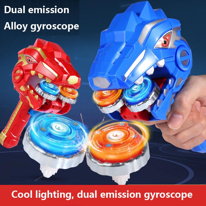 Children's alloy beyblade toy Boy's luminous gyroscope dual launch ...