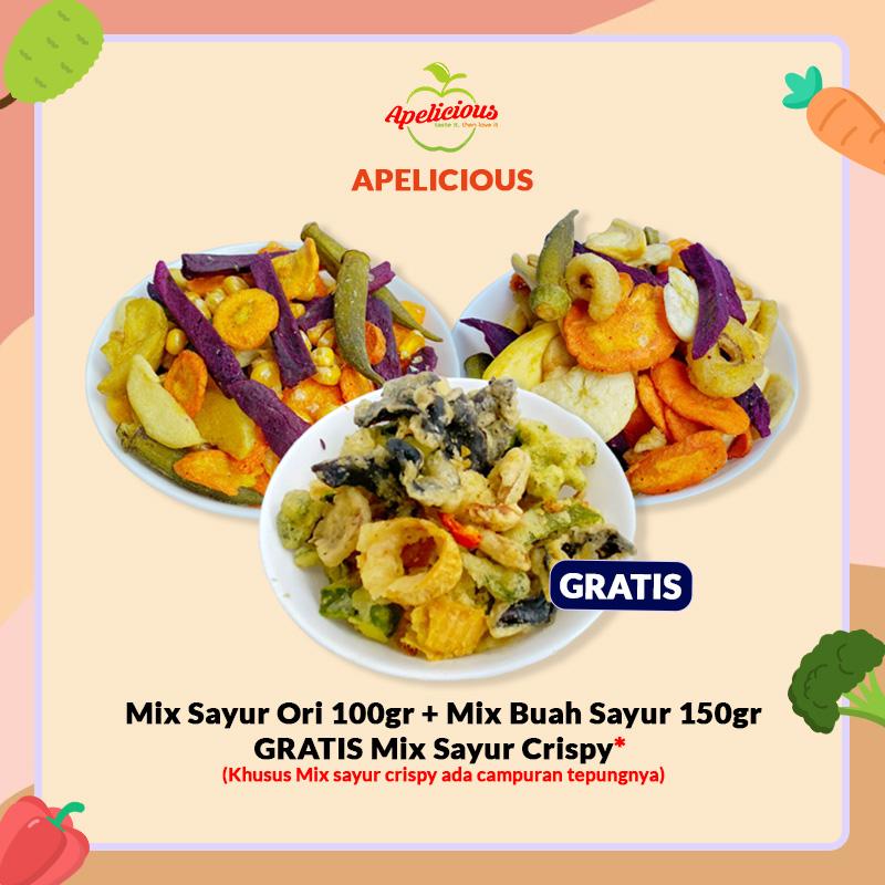 APELICIOUS [GRATIS MIX KERIPIK SAYUR TEPUNG CRISPY] MIX KERIPIK - Shop ...