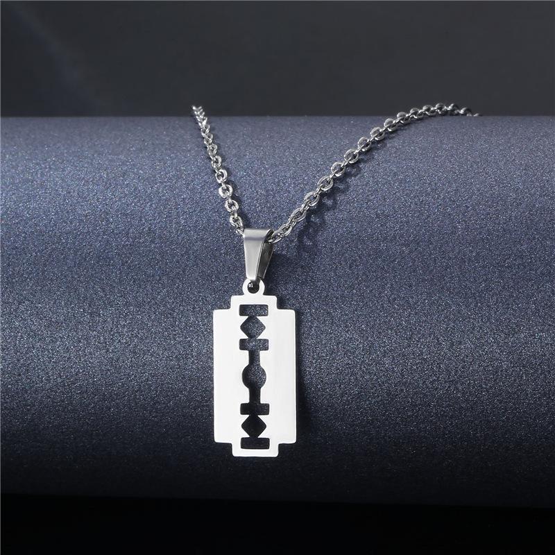 Amazon Wish Personality Cool Razor Pendant Foreign Trade Jewelry ...