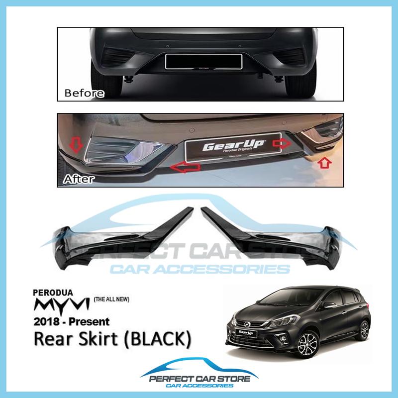 Perodua MYVI REAR SKIRT Rear Skirtings GEAR UP BODY KIT 2018 - TikTok ...