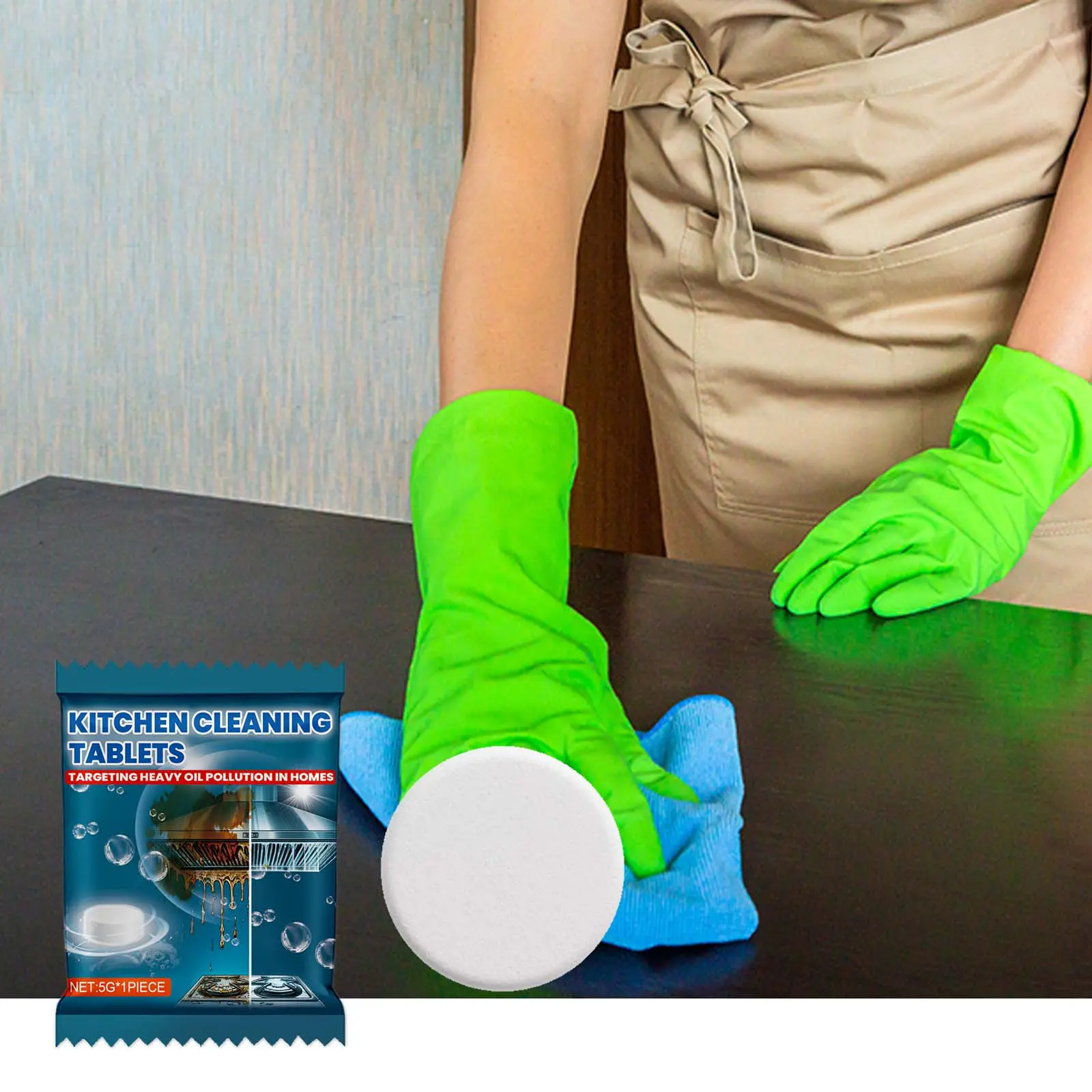 Jakehoe Kitchen Cleaning Effervescent Tablets Kitchen Range Hood Stove ...
