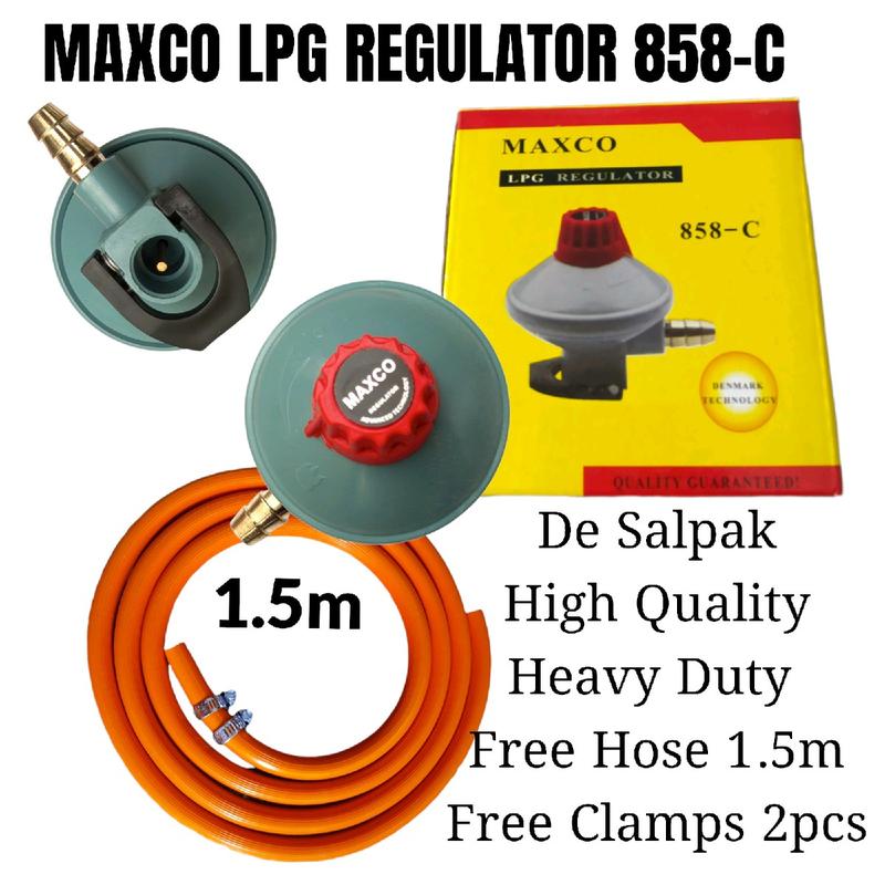 MAXCO LPG Regulator Heavy Duty De Salpak with Free Hose 1.5m - TikTok ...