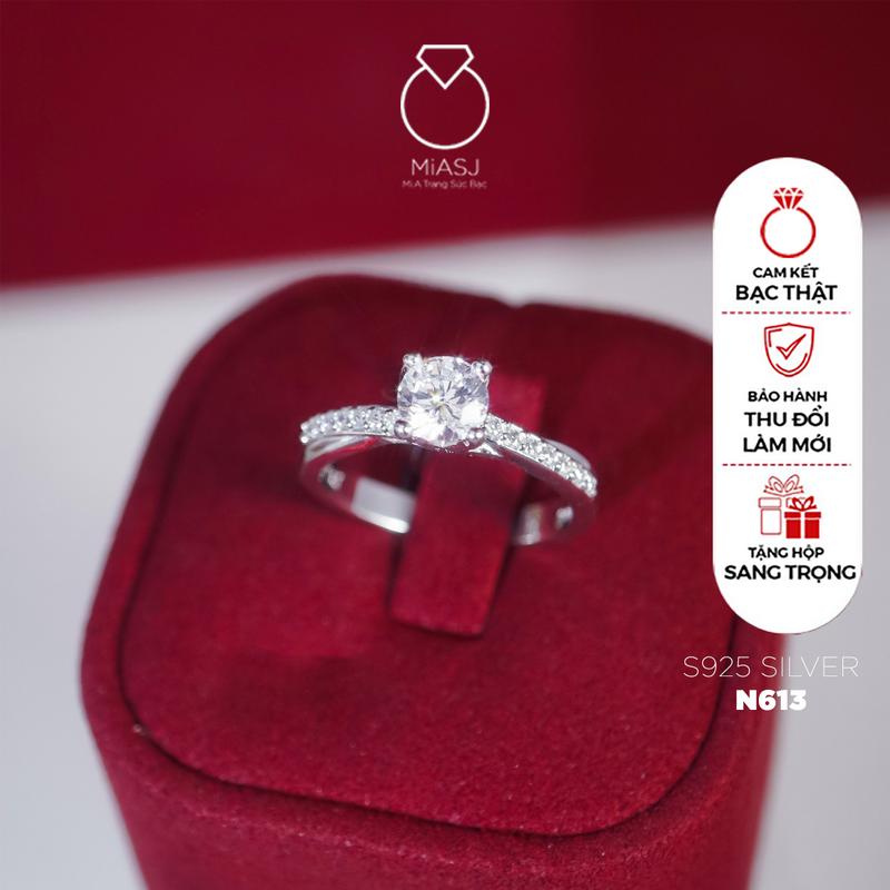 N613 - Nhẫn bạc Ý S925 nữ cao cấp MiASJ | MiASJ Mi.A Trang sức - TikTok ...