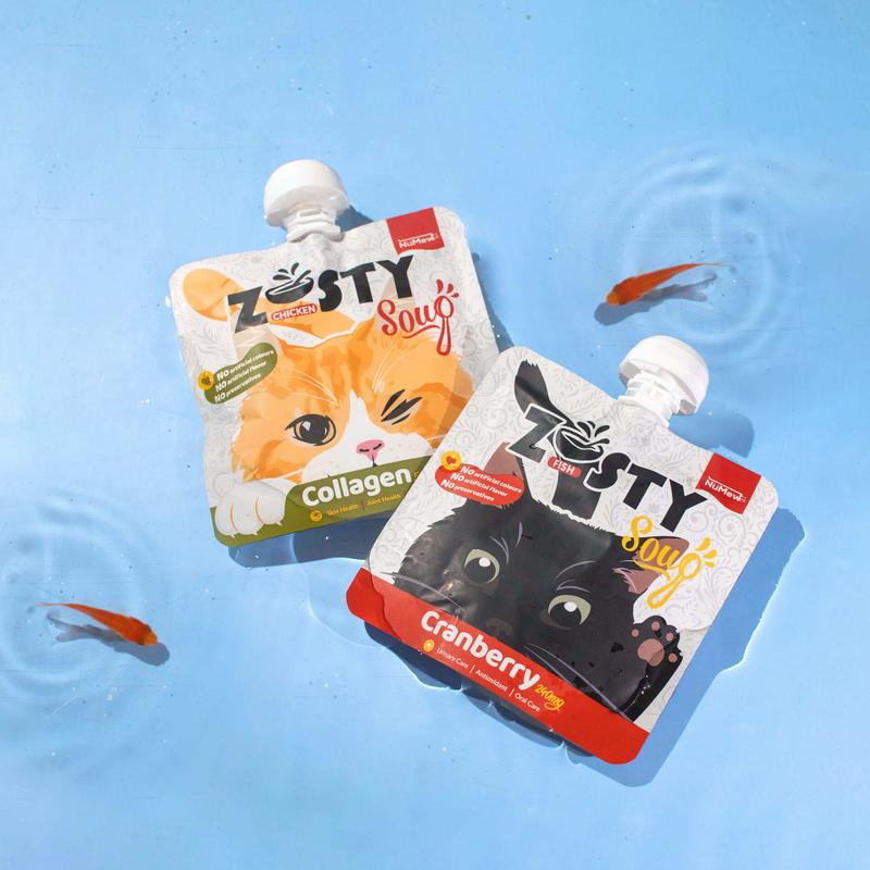 Numew Zesty Soup Chicken & Collagen/Fish & Cranberry For Cat - TikTok ...