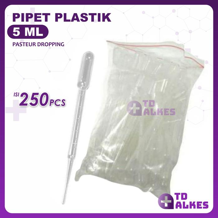 Jual Pipet Tetes 5 ml cc Plastik Pasteur Dropping Pipette Drop Takaran ...