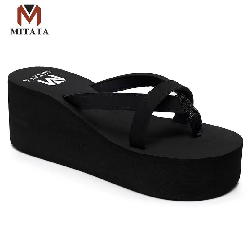 MITATA 2.7 inches Wedge Flip Flops Women Slippers - TikTok Shop Philippines