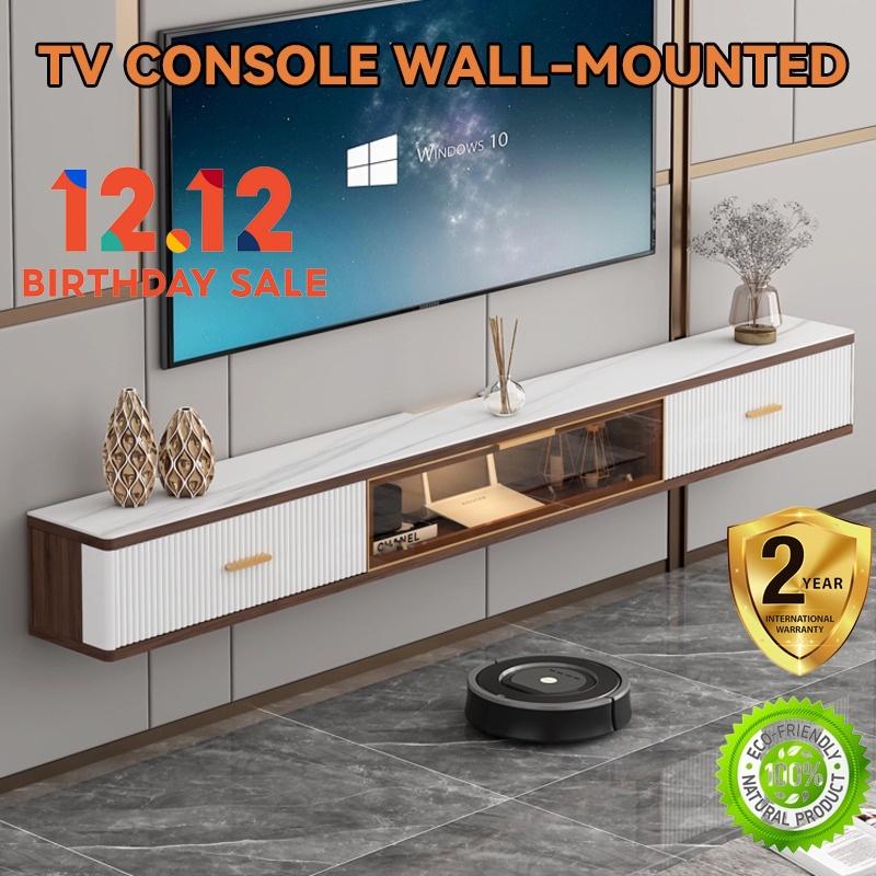 Nordic TV Console Living Room Wall-mounted Slate TV Cabinet Modern ...