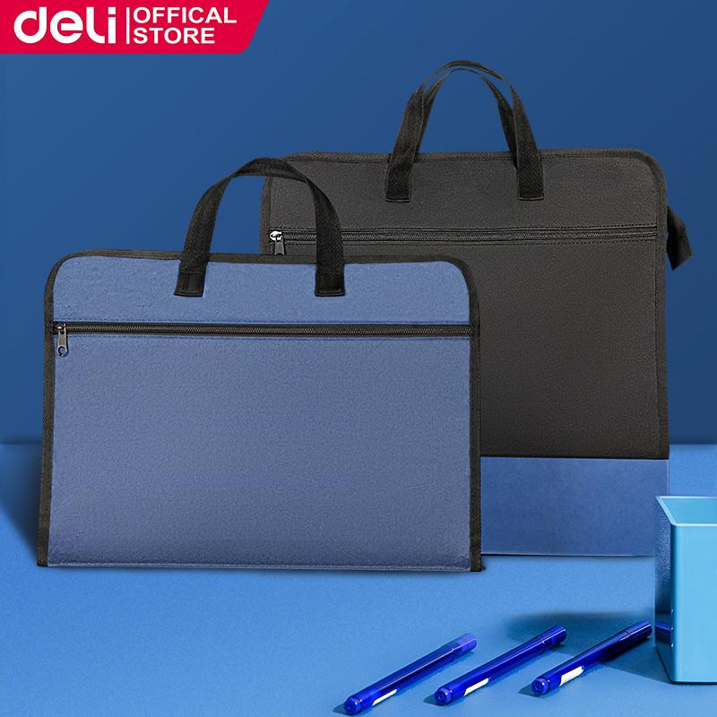 Deli 1Bag 63753 A4 Portable Zipper Bag Business Bag Handbag for ...